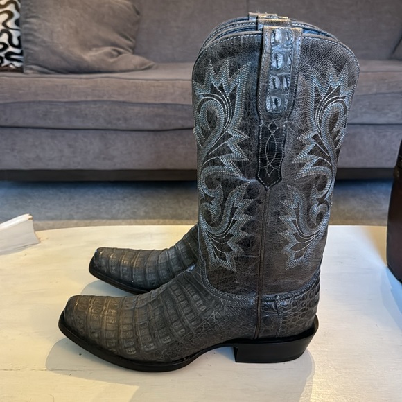 Shoes | Azulado Boots In John Grey | Poshmark